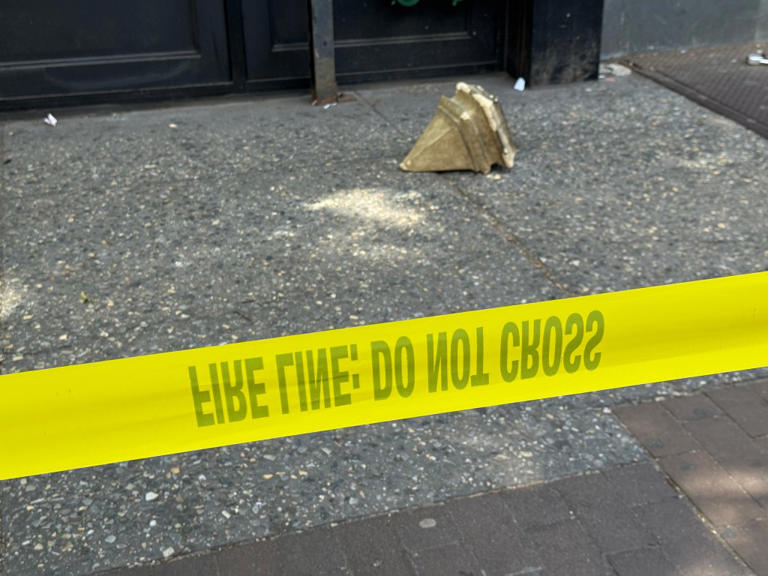 Chunk of concrete facade falls on teen’s head in Queens