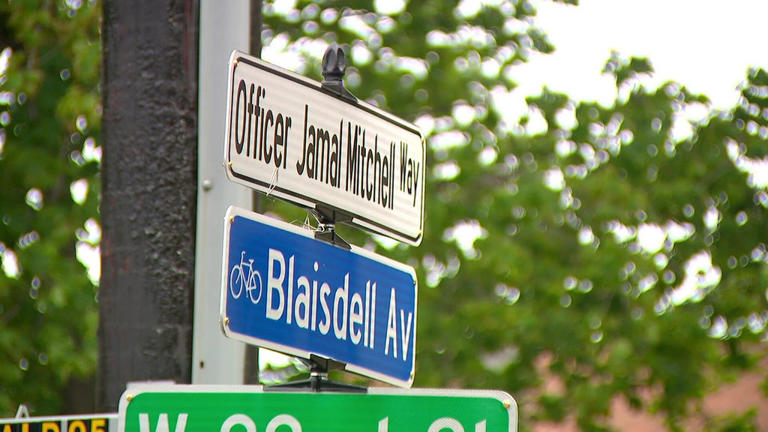 Friends, family and community gather to honor Officer Jamal Mitchell ...