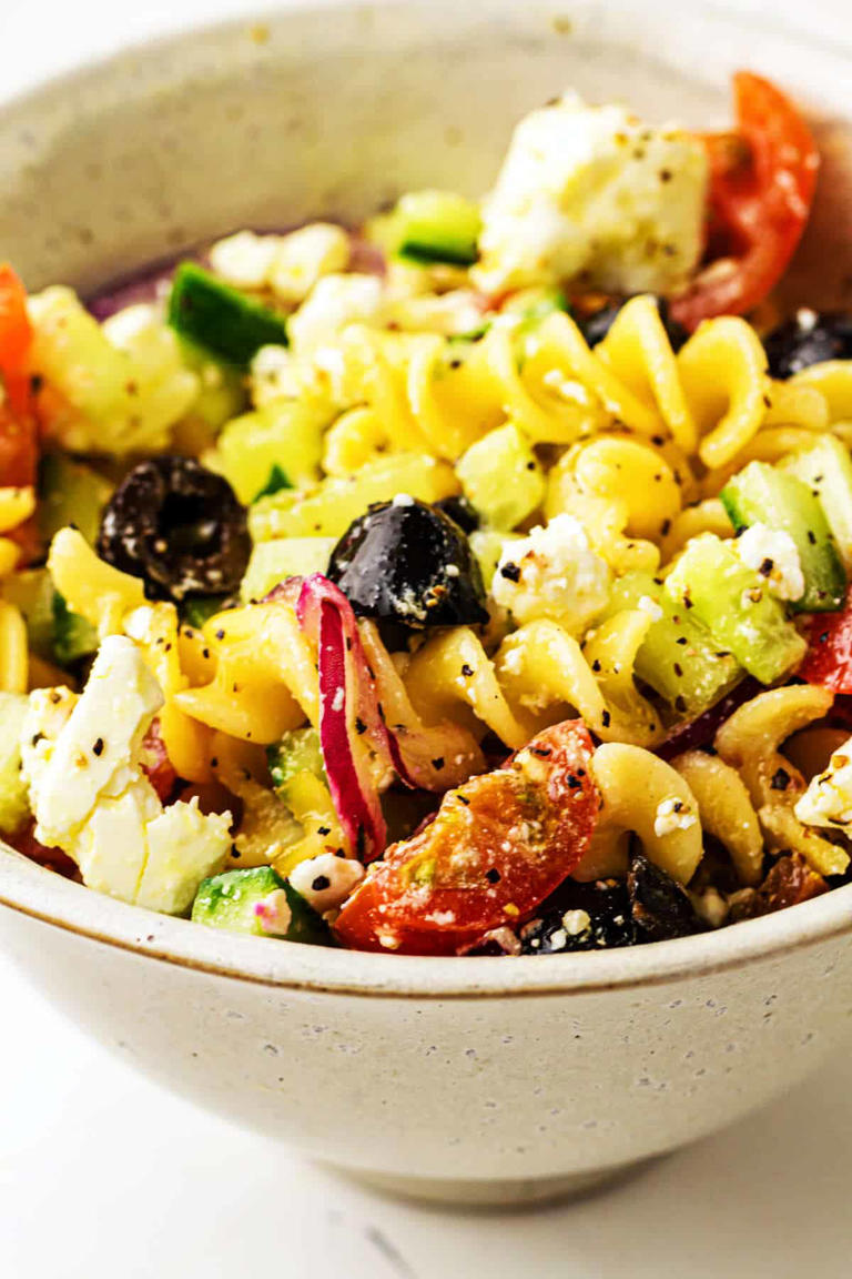 Greek pasta salad