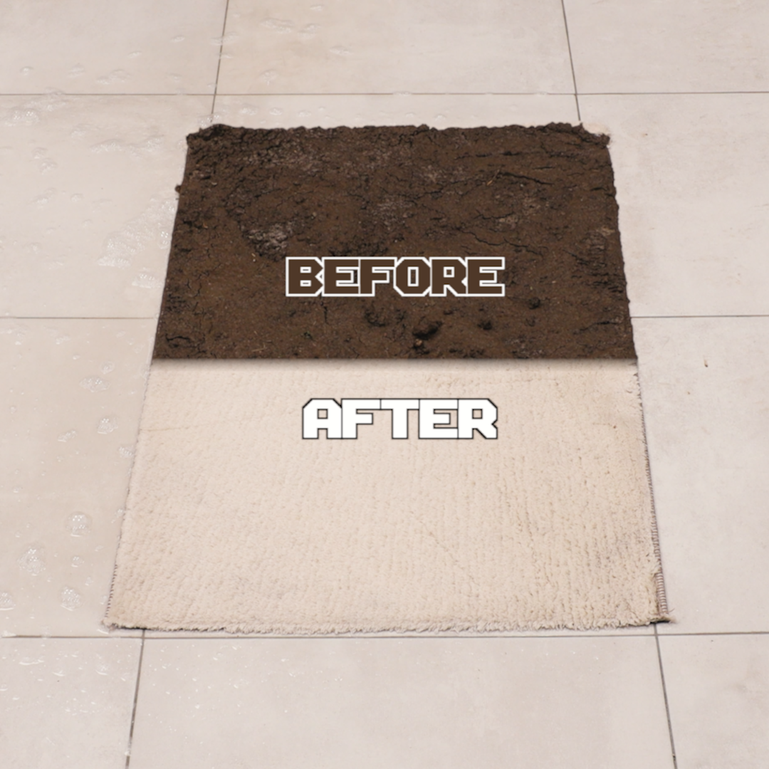 Satisfying cleaning of a really dirty rug! 💦💧