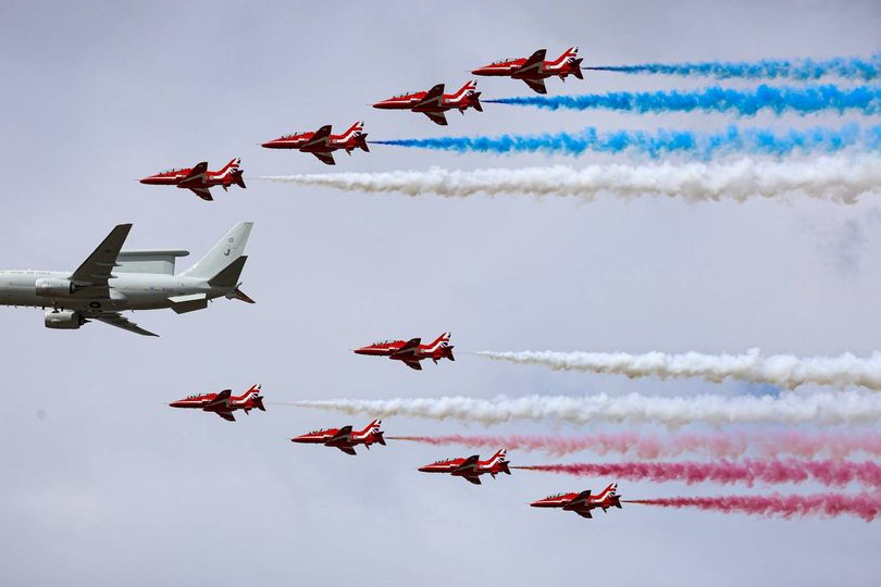 Red Arrows flights - where to see the iconic RAF display team across the UK