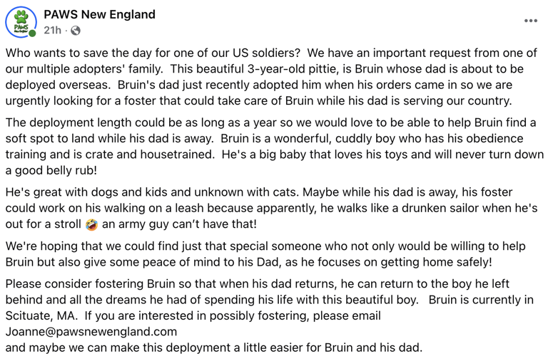 He just got adopted... then deployment orders came: Soldier's beloved ...