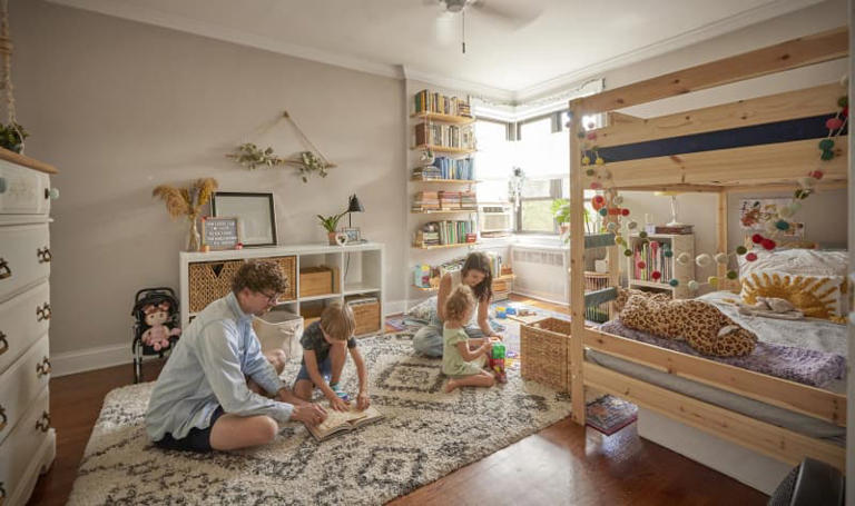 I'm so impressed by this family's "backwards" one-bedroom layout - it's ...