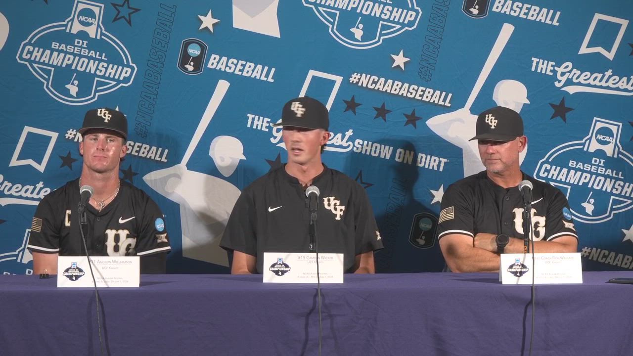 UCF Knights baseball NCAA regional postgame press conference vs. NC State