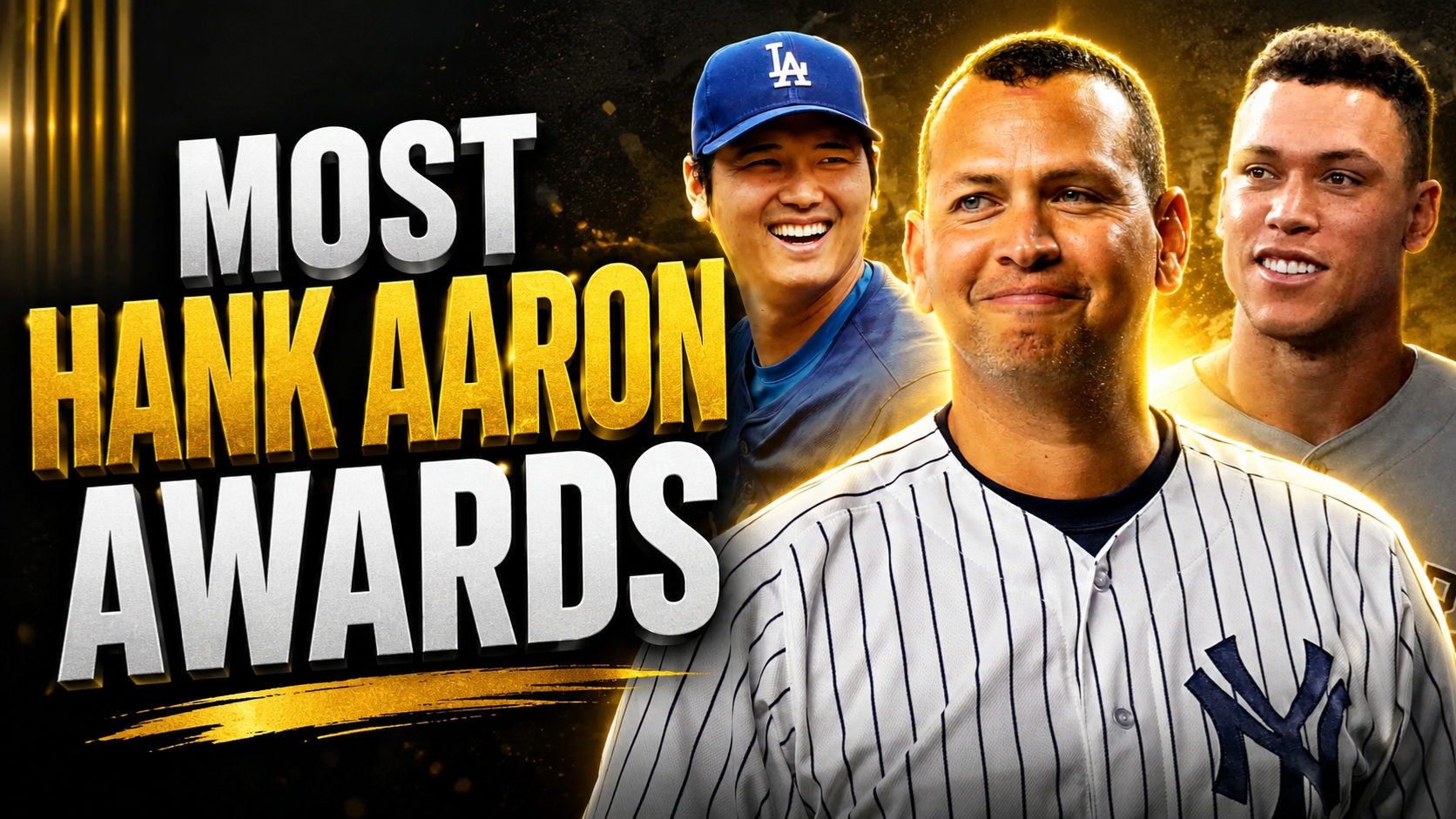 MLB players with the most Hank Aaron Awards