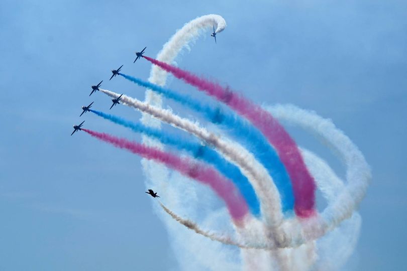 Red Arrows flights - where to see the iconic RAF display team across the UK