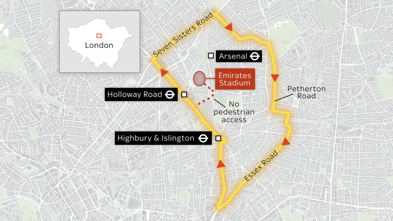 What time is the Arsenal trophy parade and what's the route? Here's all ...