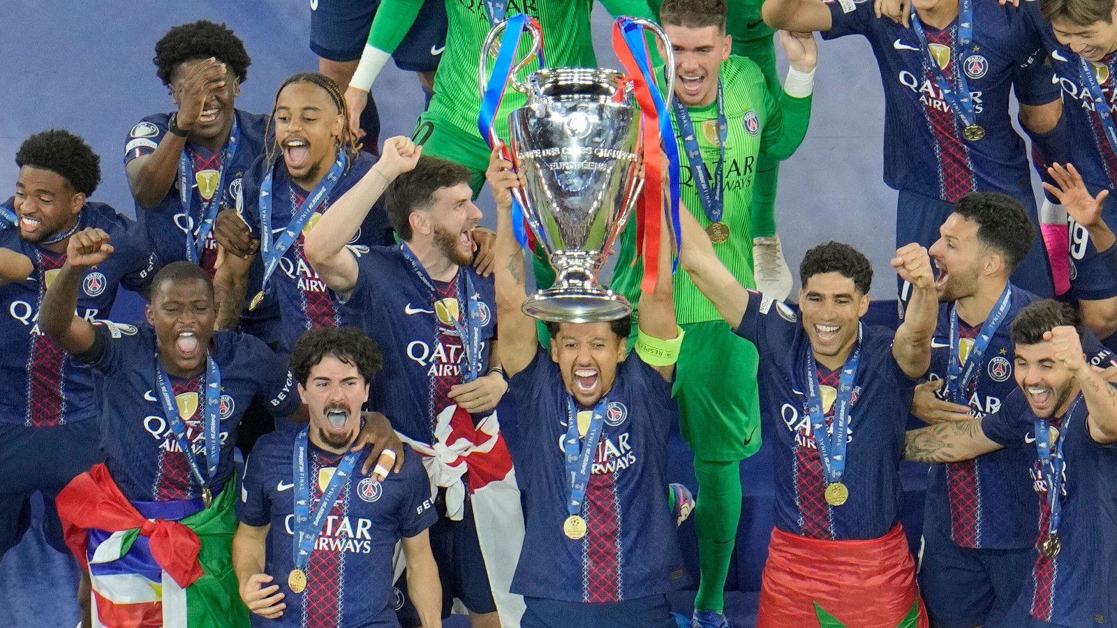 PSG lift back-to-back Champions League trophies after penalty-shootout ...