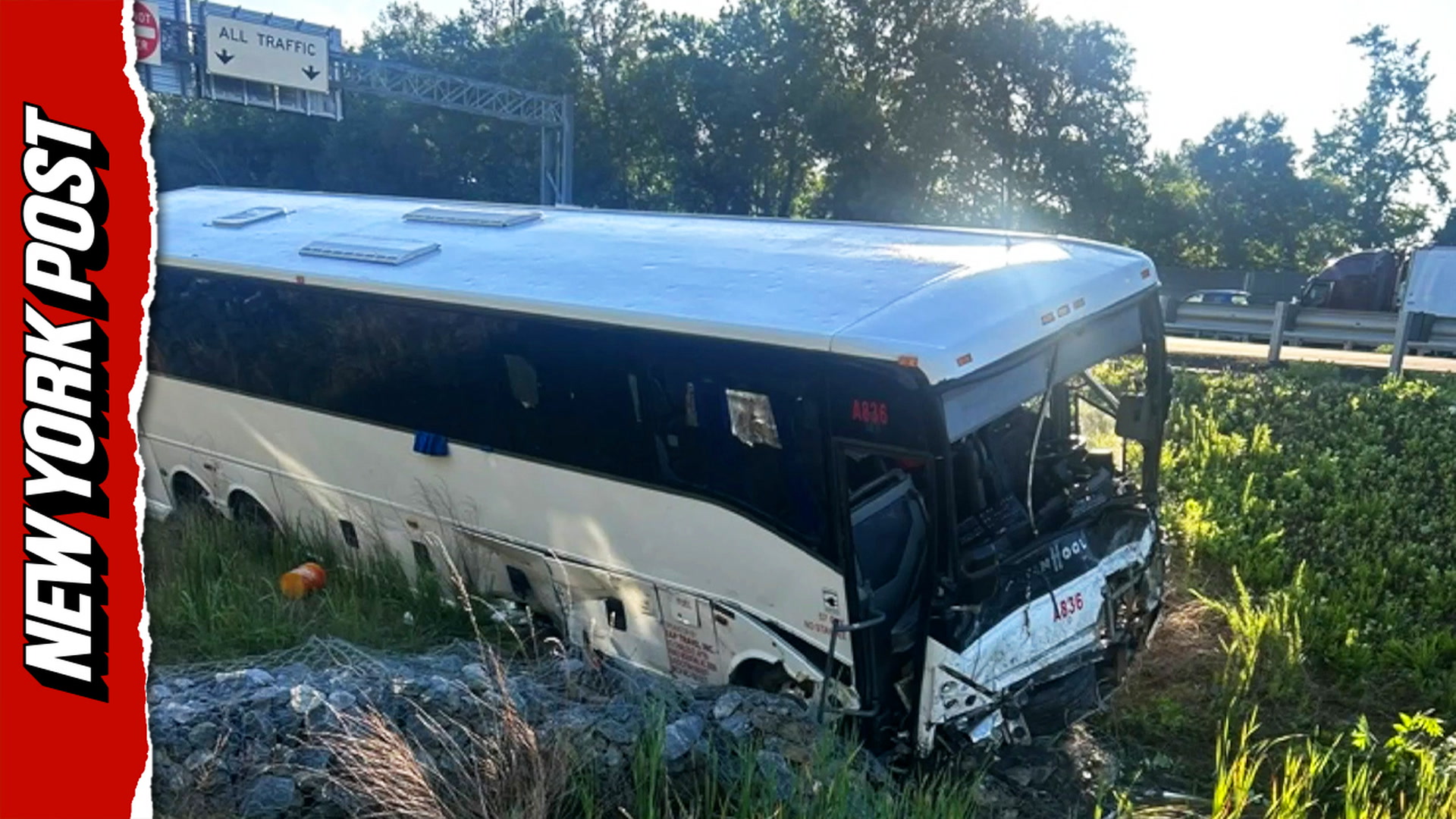 Bus driver kills 5 after failing to slow down in work zone on I-95 in ...