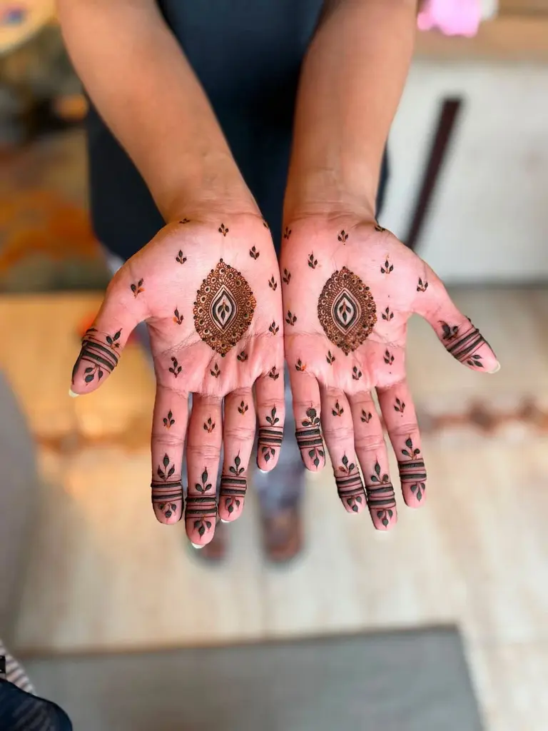 Photos: From floral to crescents, different henna designs for Eid 2026