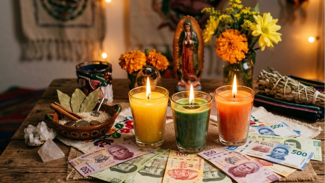 Tres veladoras y billetes: el ritual de Mhoni Vidente para atraer ...