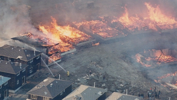 Wind-driven Warman fire destroys two homes amid extreme risk