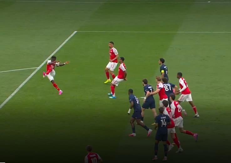 L'action polémique du match PSG-Arsenal : y avait-il une faute de main ...