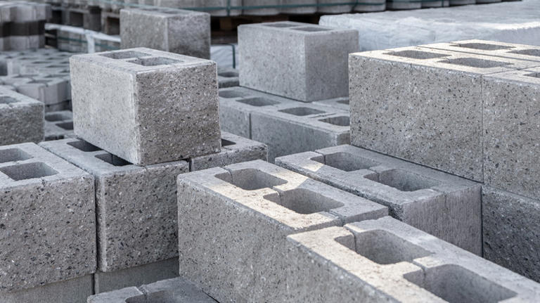 Ditch the pricey shelves: A simple concrete block is the perfect ...