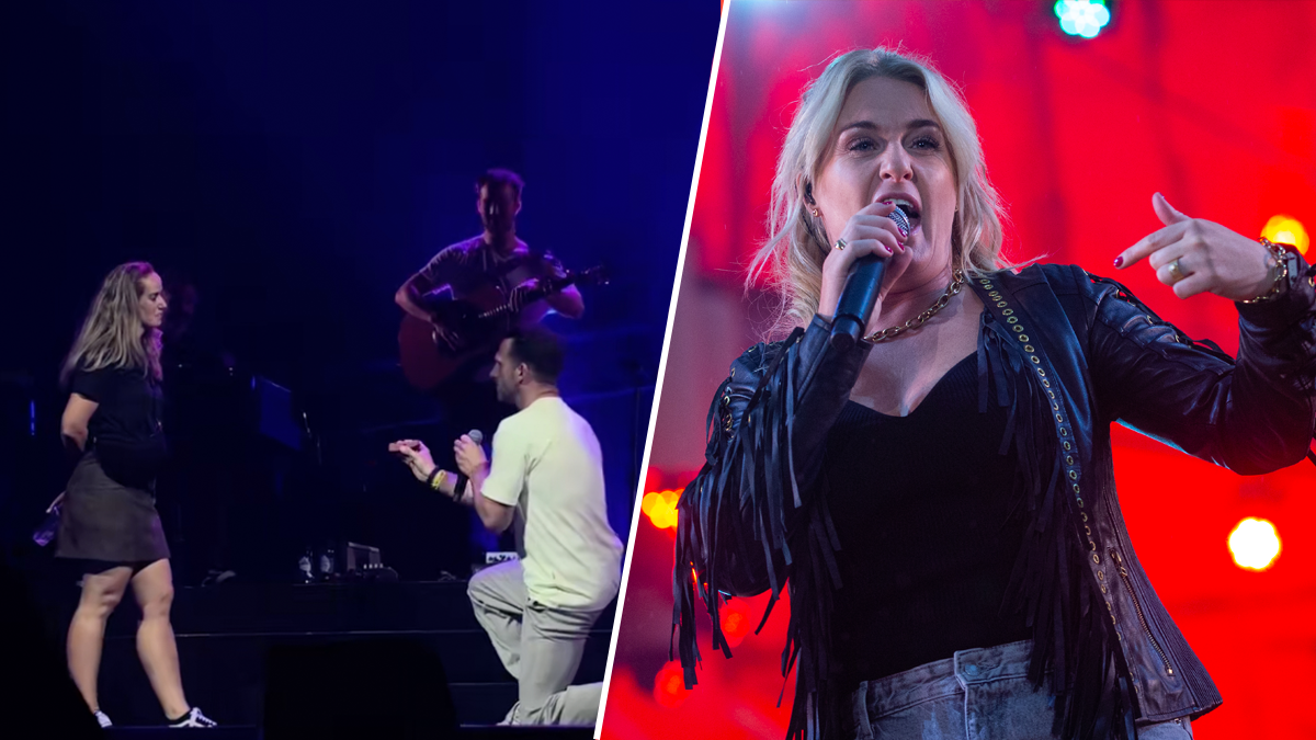 Vrouw weigert huwelijksaanzoek van haar vriend tijdens concert Miss ...