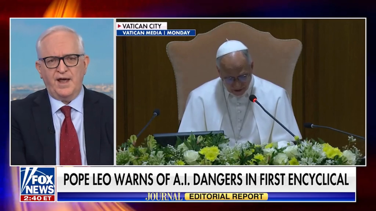 Pope Leo warns of AI dangers in first encyclical