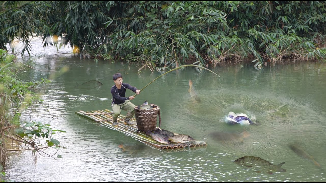 Building bamboo rafts, fishing streams, and starting a new homestead life
