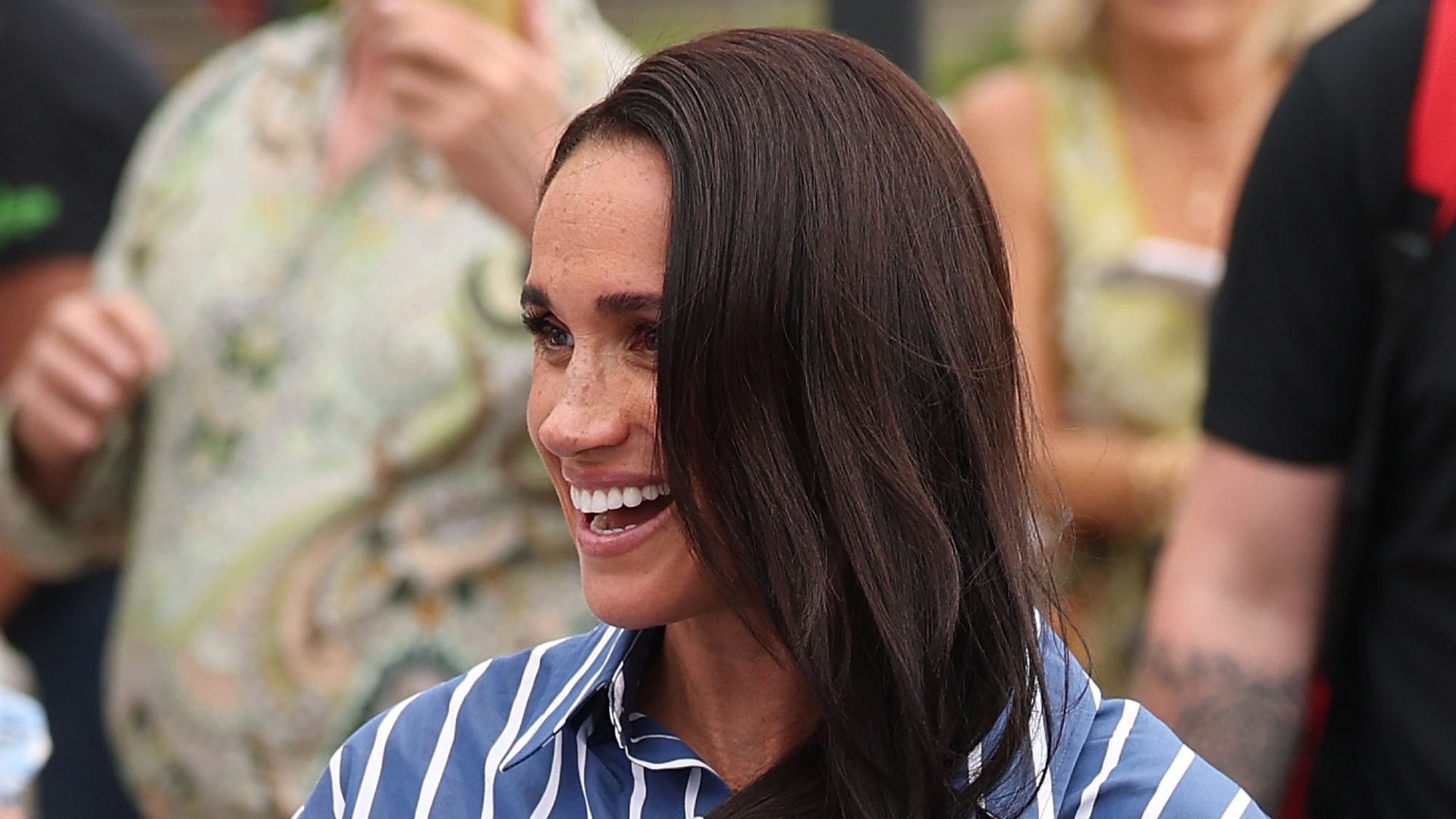 Meghan Markle proved a striped shirt makes you look Hamptons-rich