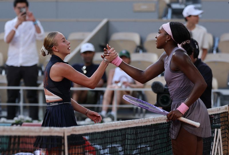 Tennis-French Open champion Gauff knocked out by Potapova in third round