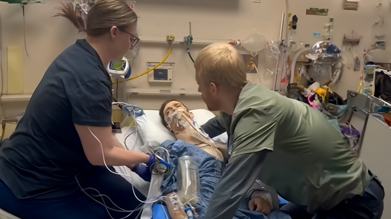 Doctor reacts to extreme motorcycle crash injuries