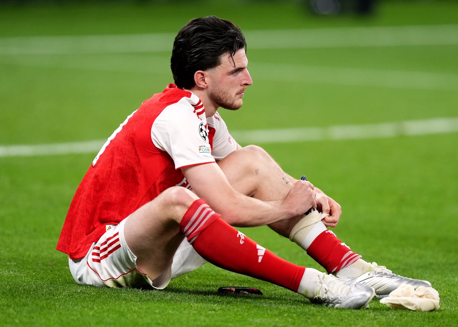 Declan Rice devastated but 'proud' of Arsenal after Champions League defeat