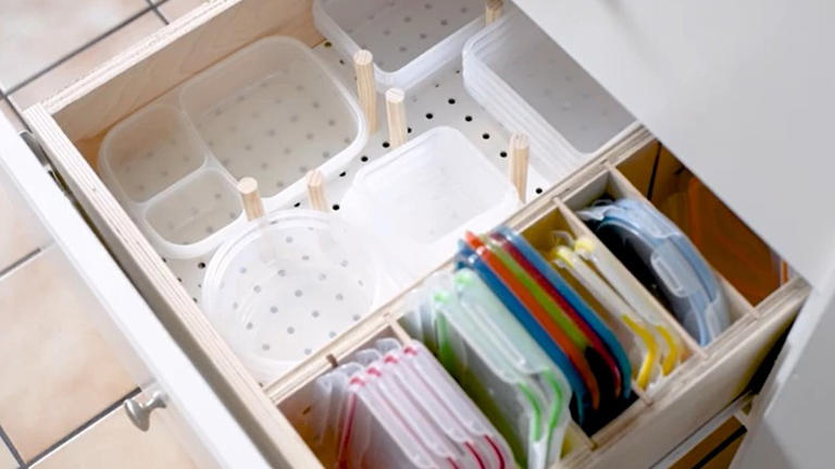 Stop losing Tupperware lids and try this genius pegboard DIY