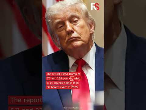 Trump’s health report raises eyebrows as ballooning weight sparks questions