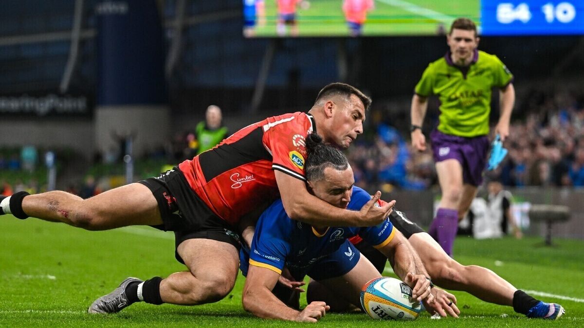 James Lowe breaks Leinster try record as they clinch URC semi-final slot