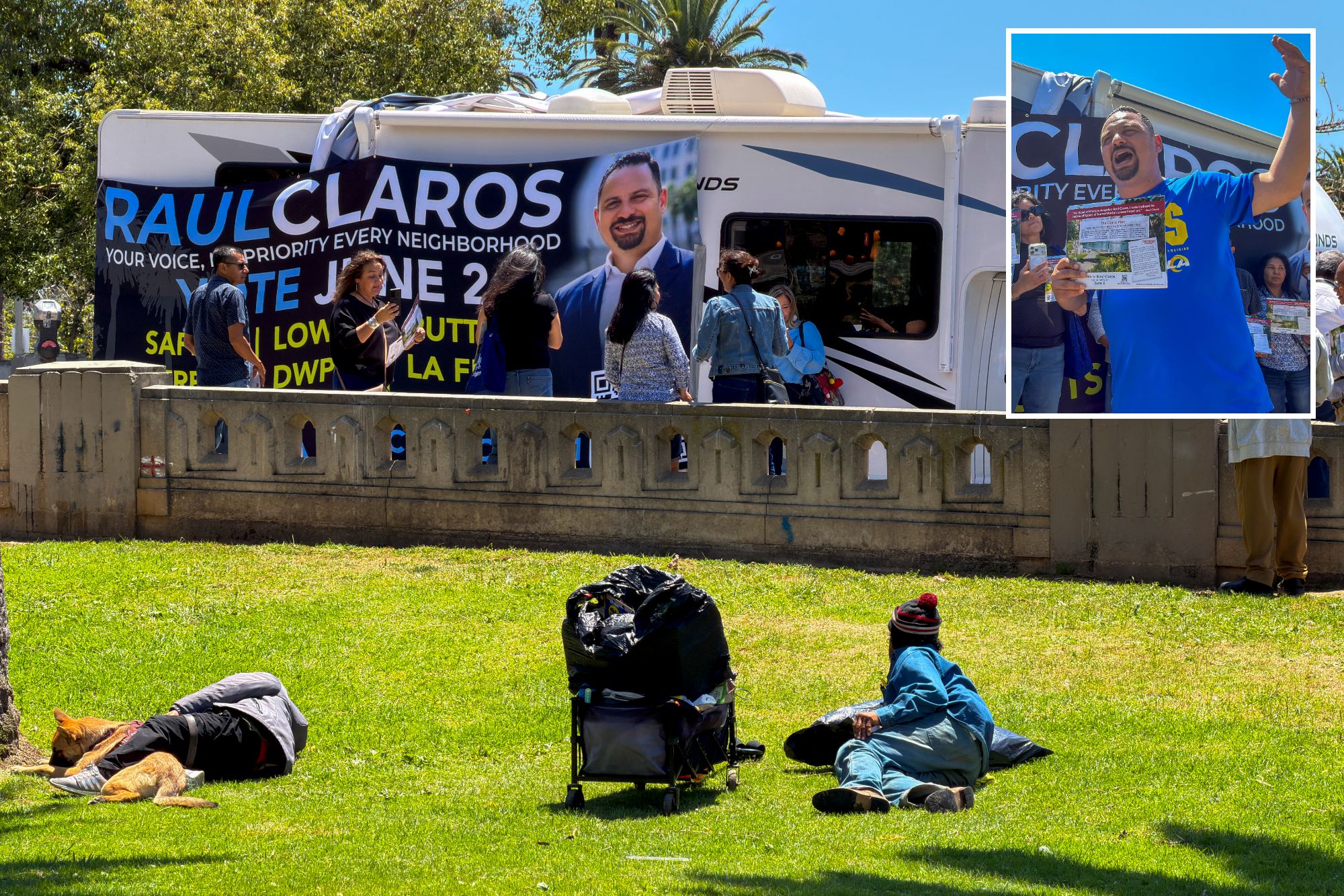 Council candidate living out of RV in crime-ridden MacArthur Park to ...