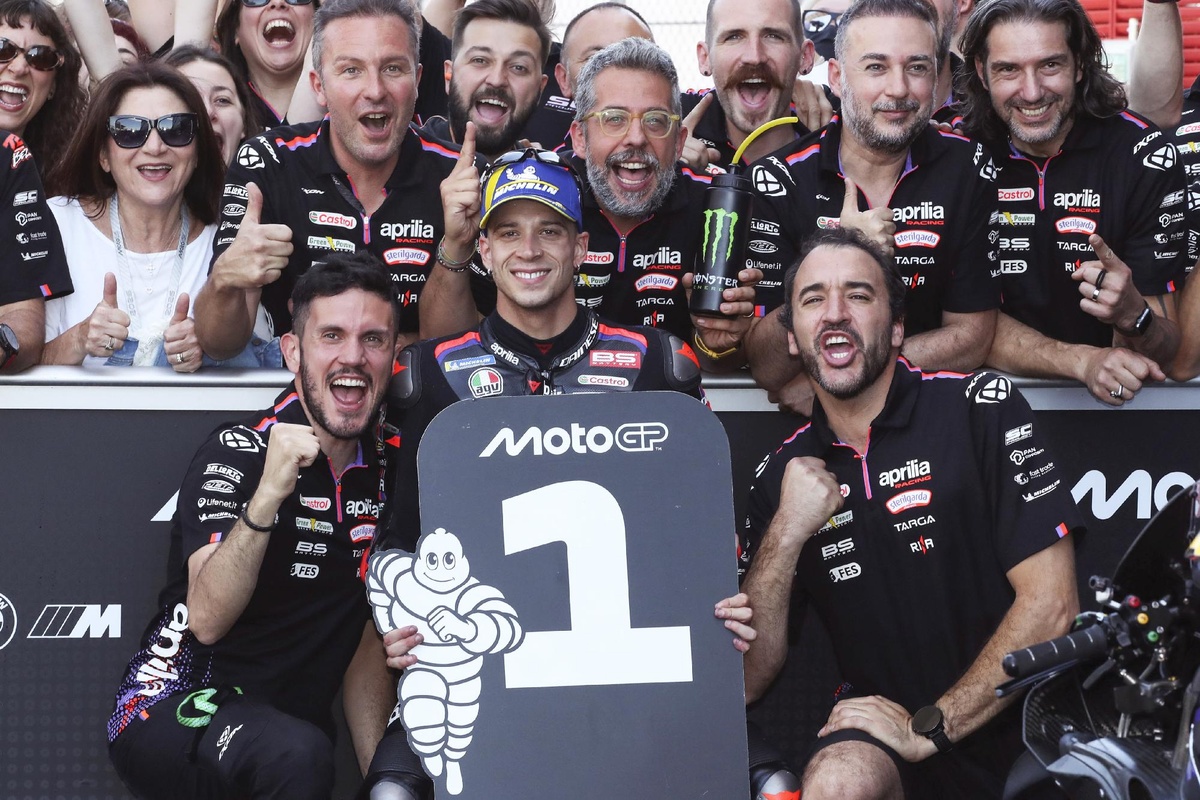 Aprilia sets all-time MotoGP speed record at 369km/h