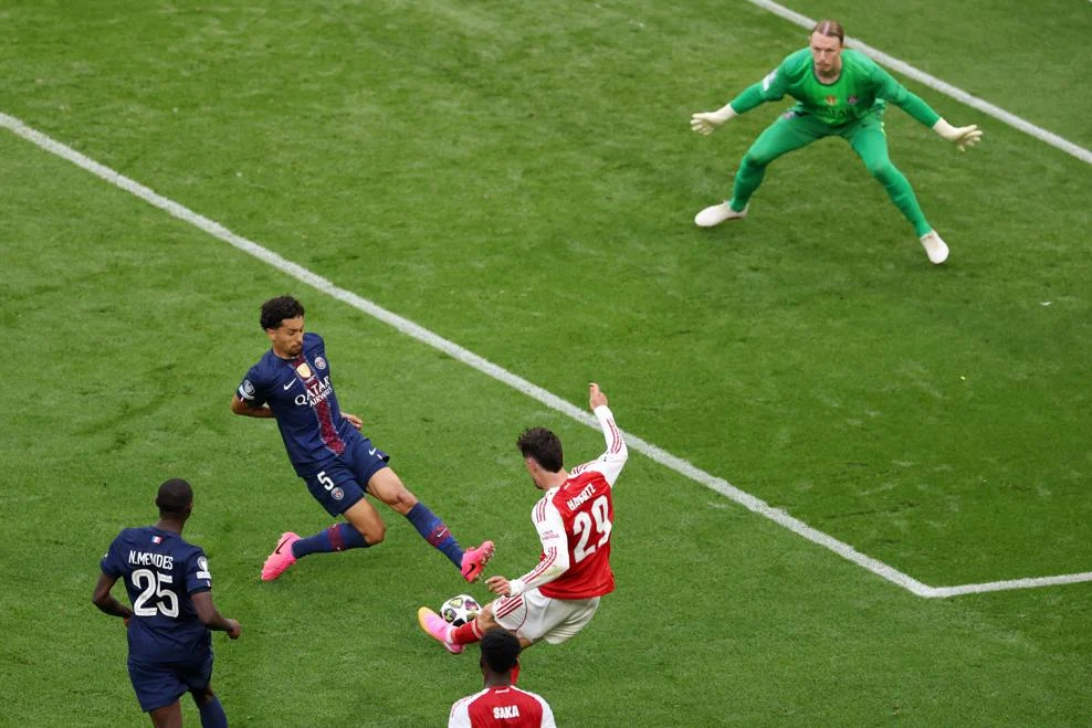 UCL: First half in pictures as Havertz give Arsenal early lead against ...