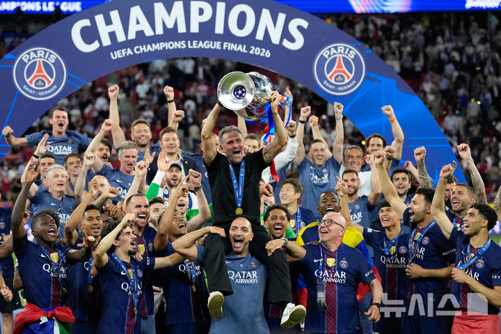 '이강인 벤치' PSG, 승부차기 혈투 끝 아스널 꺾고 UCL 2연패