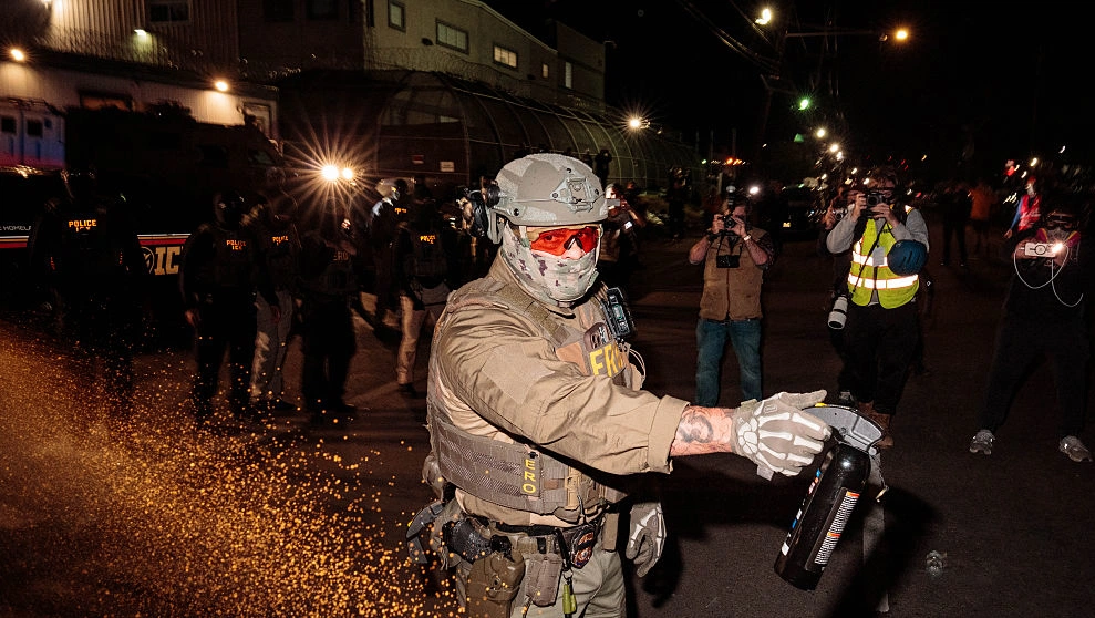 FBI arrests Newark protester over ICE officer death threats