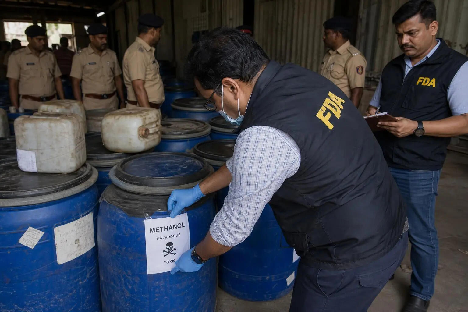 Thane FDA seizes toxic methanol linked to Pune hooch tragedy