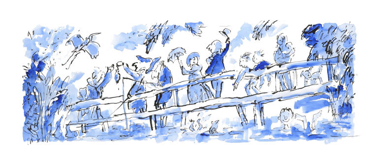 Sir Quentin Blake unveils mural ahead of illustration centre opening