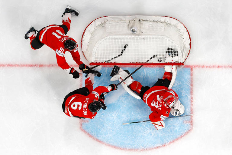 Finland upsets Canada to set up final against Switzerland at ice hockey ...