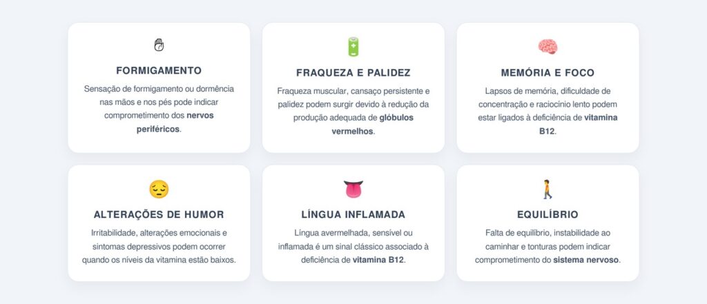 Sintomas de deficiência de vitamina B12: sinais que você não pode ignorar