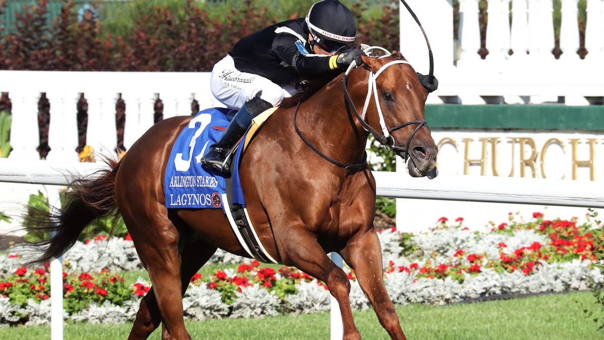 Lagynos pours it on in stakes record time in Arlington