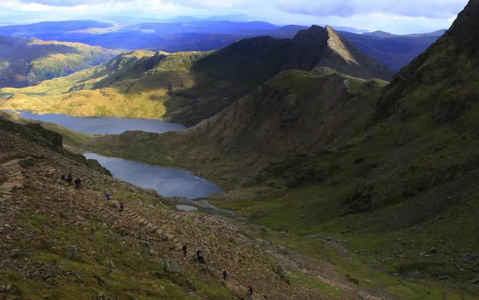 Charity hikers criticised for skipping Snowdon summit queue