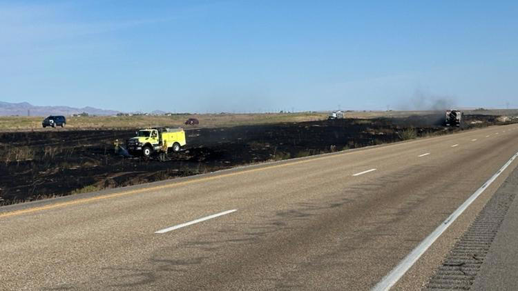 Fire blocks traffic on I-84 between Boise and Mountain Home, crews ...