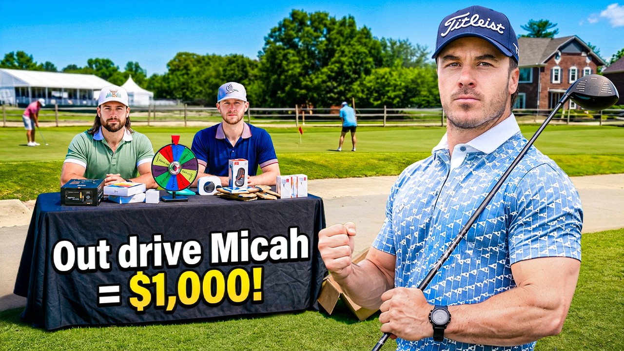 If you can out drive Micah Morris, you win $1,000