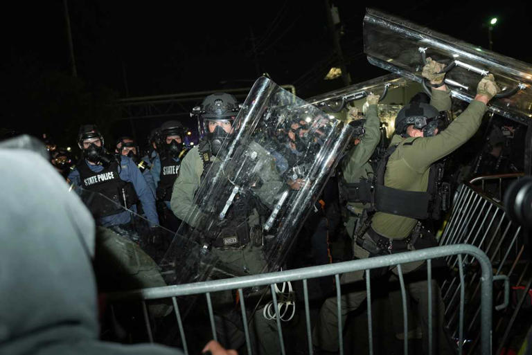 Anti-ICE rioter charged after biting officers, causing horrific wounds ...