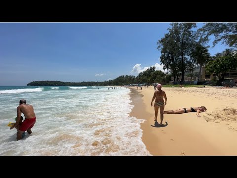 Kata Beach to Karon Beach walking tour 2024 4K