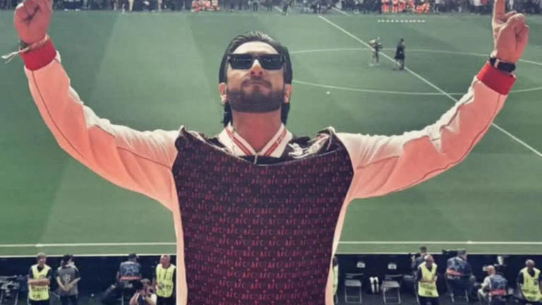 Ranveer Singh cheers on Arsenal 'family' after Champions League loss ...