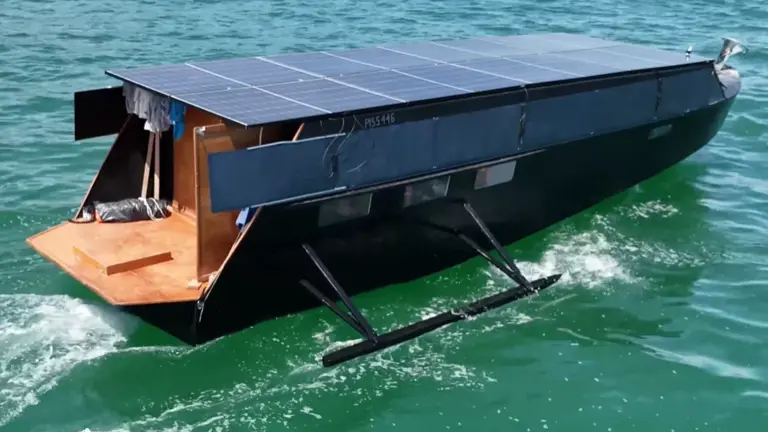 Man who built solar-powered yacht that can run forever adds new upgrade ...