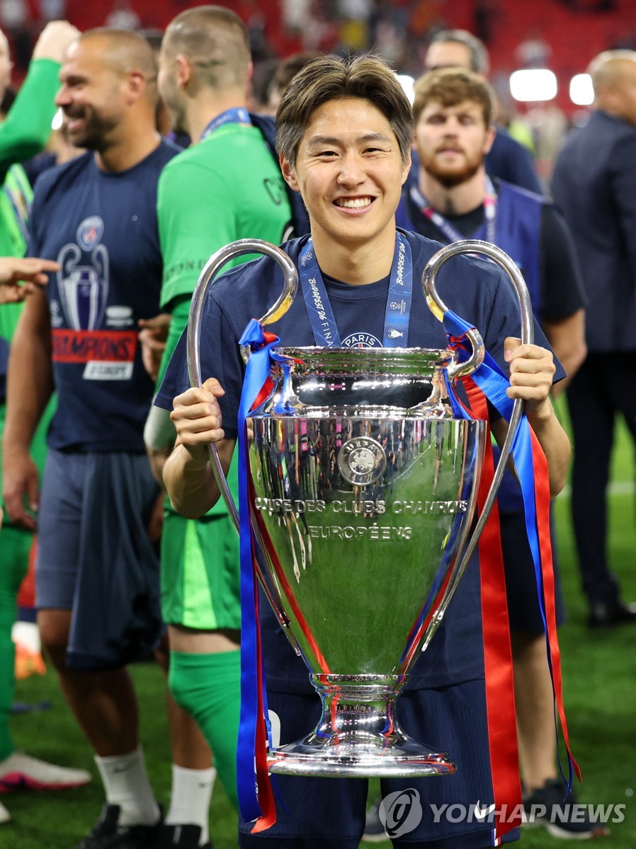 PSG defend Champions League title with Lee Kang-in benched