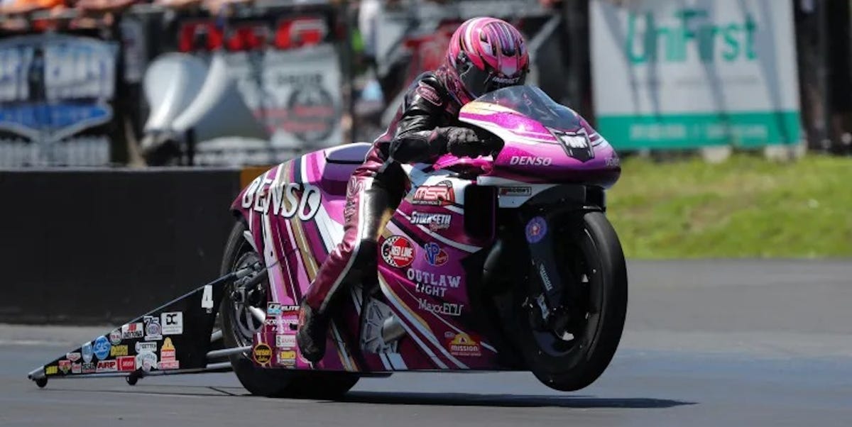 NHRA Pro Stock Motorcycle racer Angie Smith’s stressful stretch turns ...