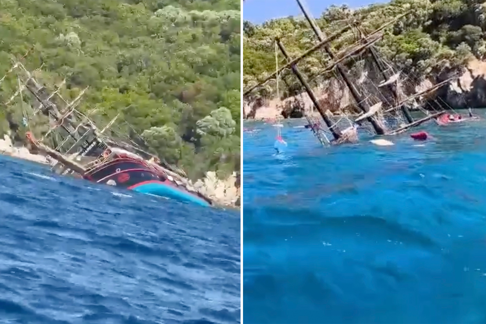 Passengers take desperate measures to flee as party boat off 'Paradise ...