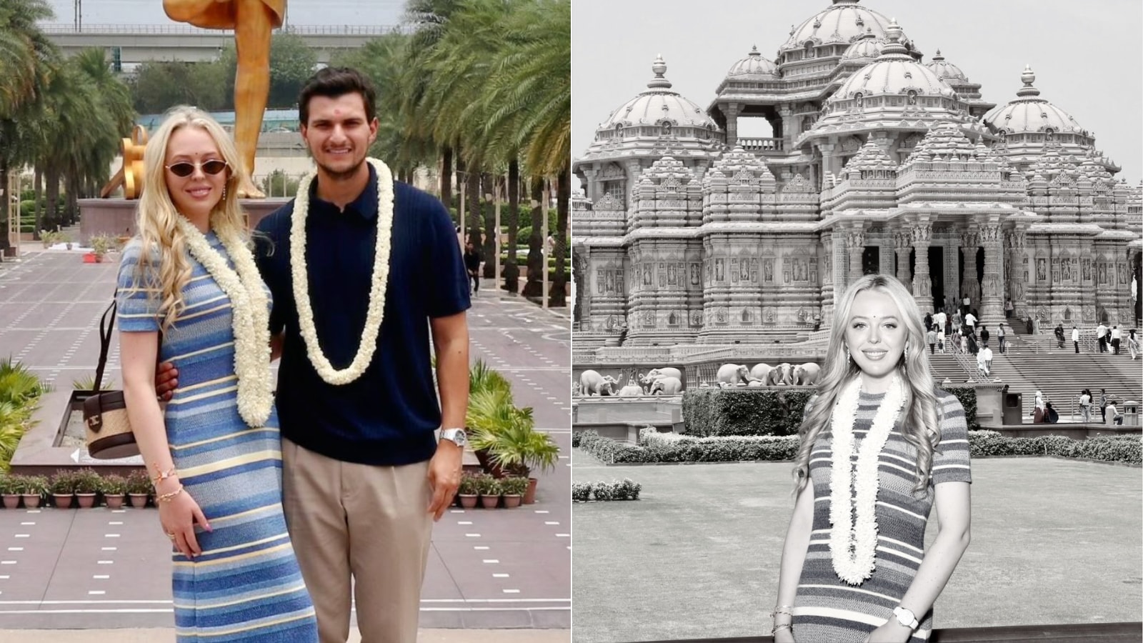 Donald Trump's daughter Tiffany visits Akshardham Temple, Taj Mahal ...