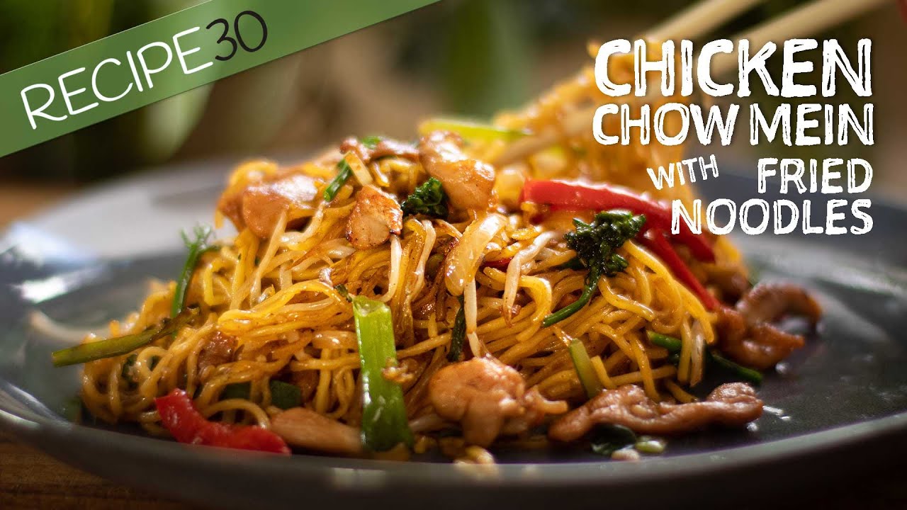 I made chicken chow mein in under 20 minutes! 🍜